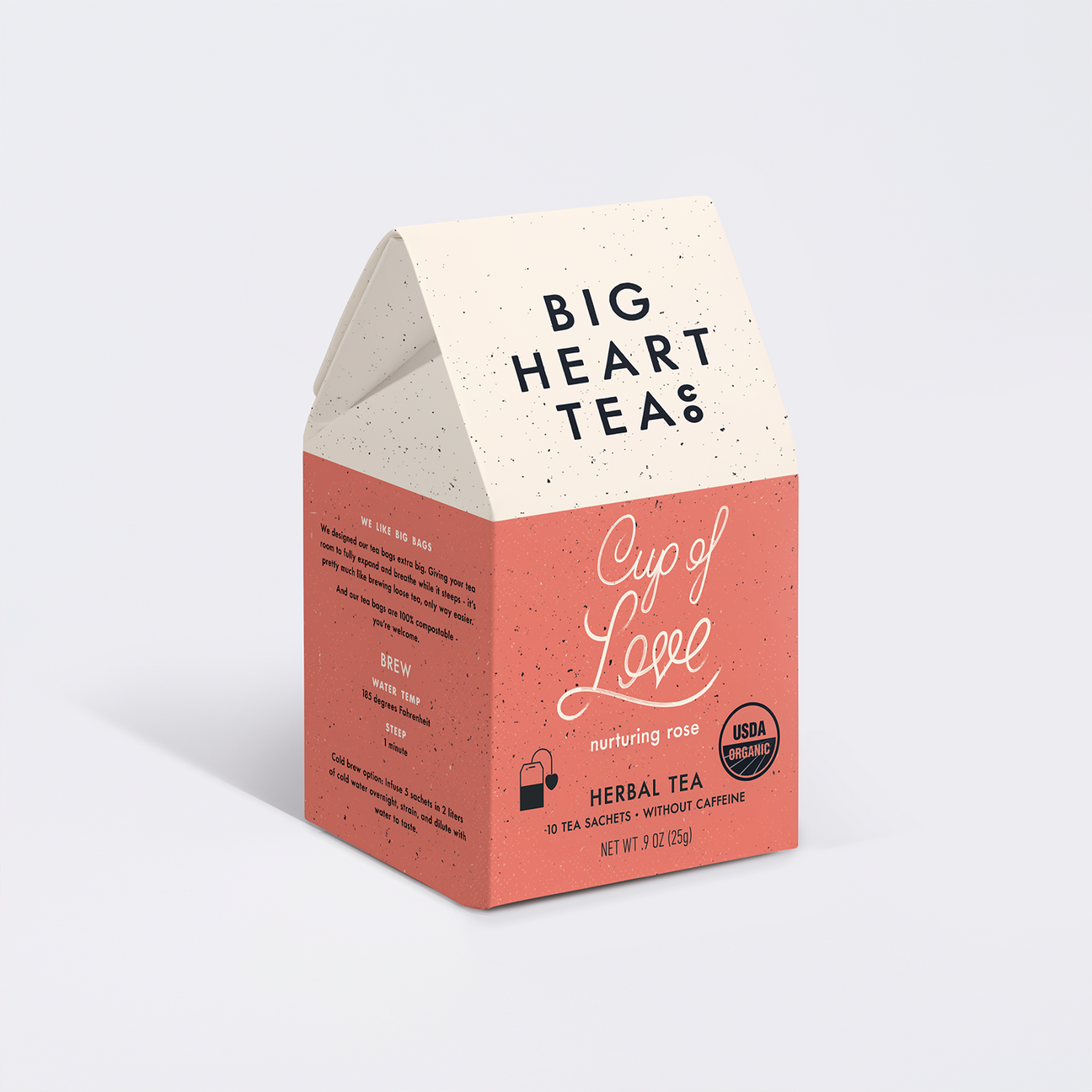 Cup of Love | Organic Rose & Tulsi Tea | Big Heart Tea Co.